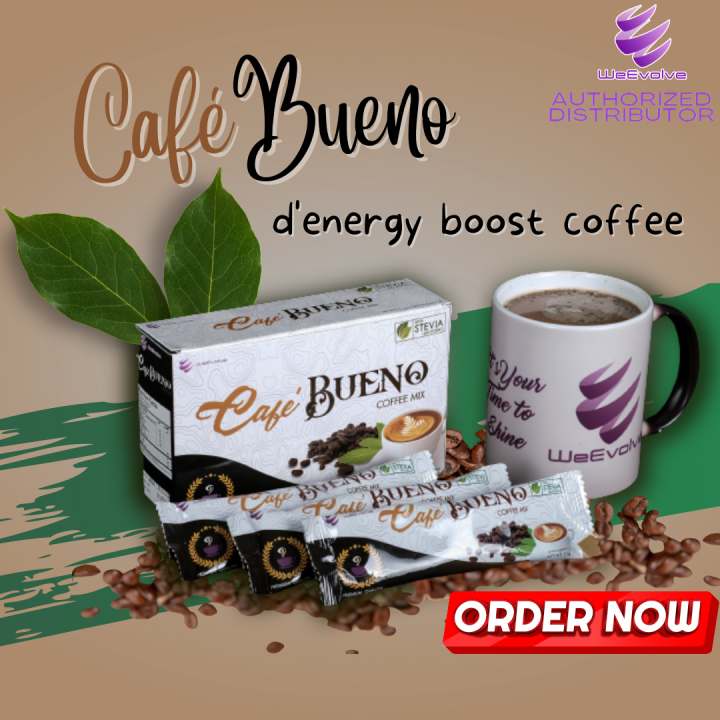 Muffin skin Cafe Bueno instant coffee by Weevolve products 7 sachets has anit oxidants raises ...