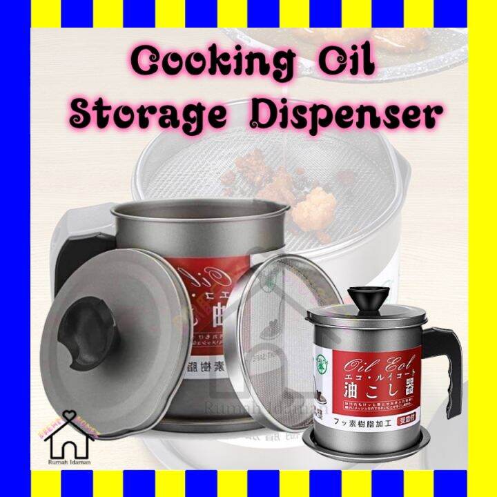 [READY STOCK] Kitchen Oil Container Filter Cooking Oil Storage ...