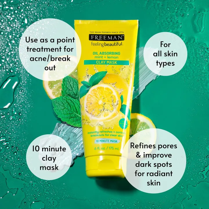 Freeman Feeling Beautiful Clay Mask Mint & Lemon | Lazada PH