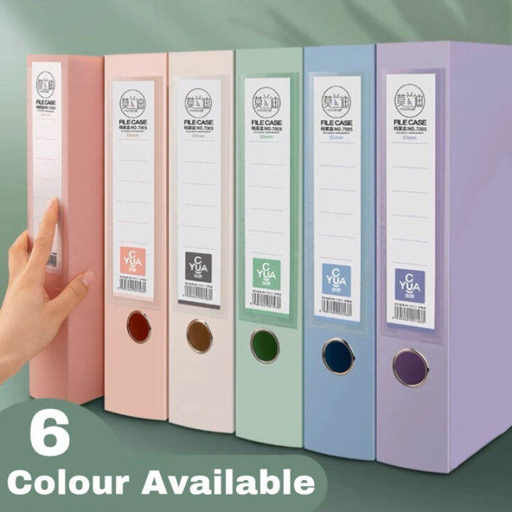 A4 Storage File Box Thick PVC File Box Storage Plastic File Box with ...