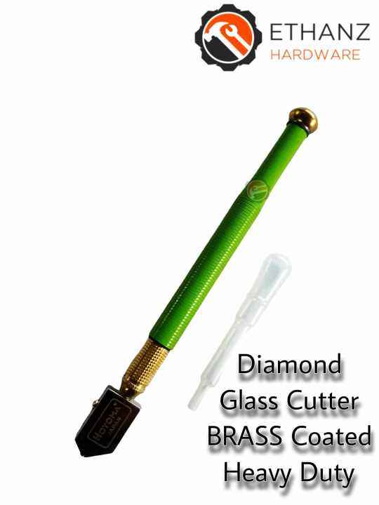 Hoyoma Japan Glass Cutter Diamond Glass Cutter Heavy Duty Brass Coated ...