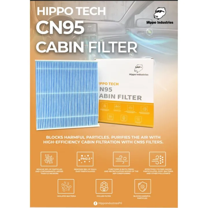 HIPPO TECH CN95 Cabin Filter | Lazada PH