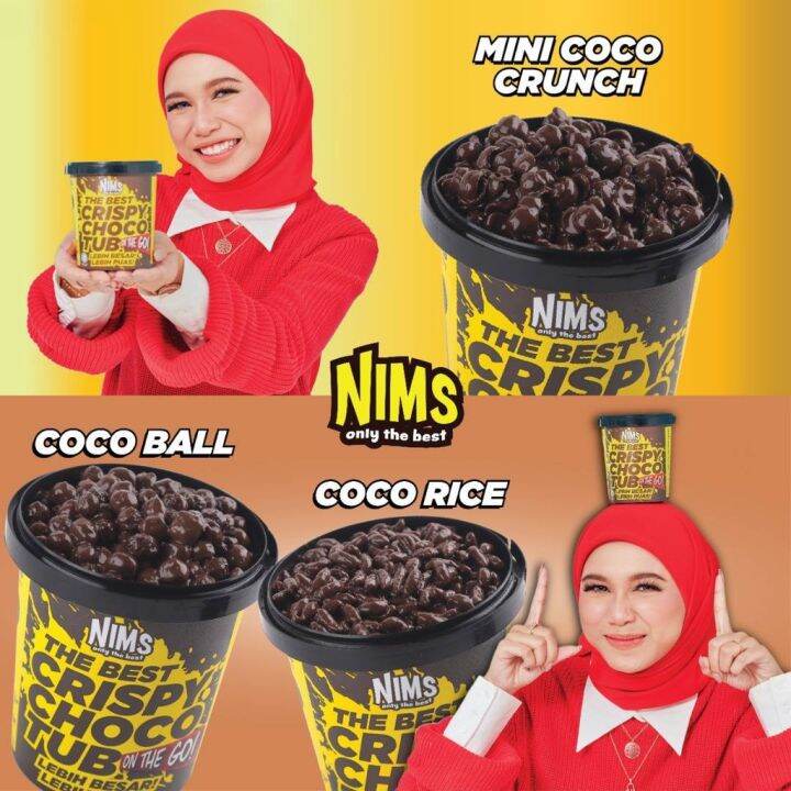 NIMS CRISPY CHOCO TUB JAR STARBERRY STRAWBERRY CHOCOLATE | Lazada