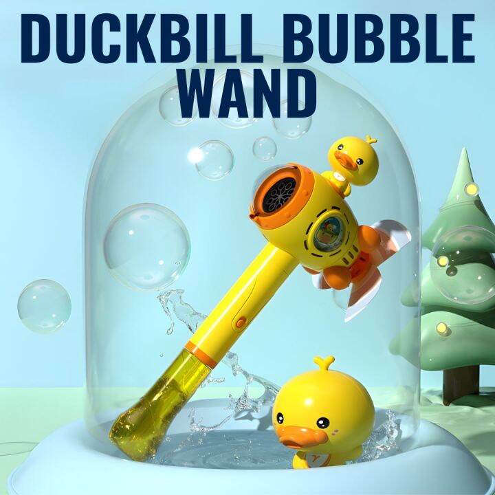 Duckbill Bubble Wand Bubble Windmill Machine with Lights and Sounds for ...
