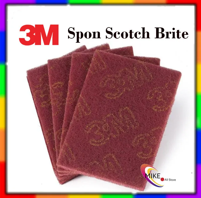 Spon Scotch Brite Amplas Stainless Lembaran spon | Lazada Indonesia