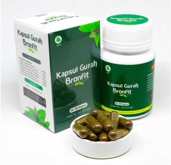 Kapsul Gurah Bronfit Obat Herbal Flu Batuk Melegakan Pernafasan ...