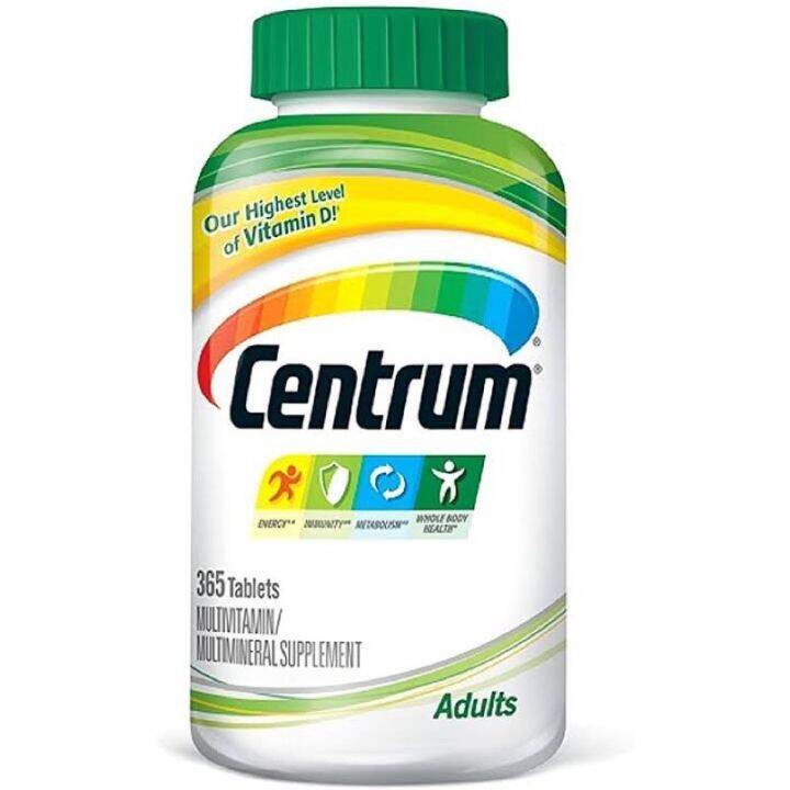 Centrum Multivitamins / Multimineral Supplement for Adults 365 tablets ...