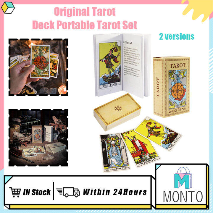 78 Cards/Box Divination Original Tarot Deck Portable Divination Tarot ...