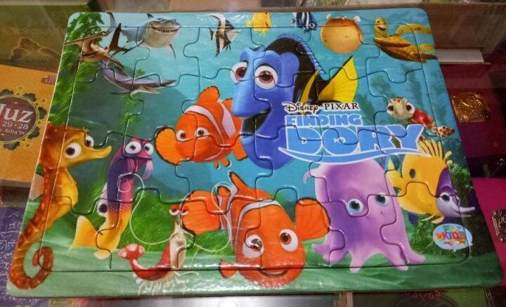 Puzzle / Puzle / Pazel Dory dan Nemo, Fazel Ikan belajar mengasah otak ...
