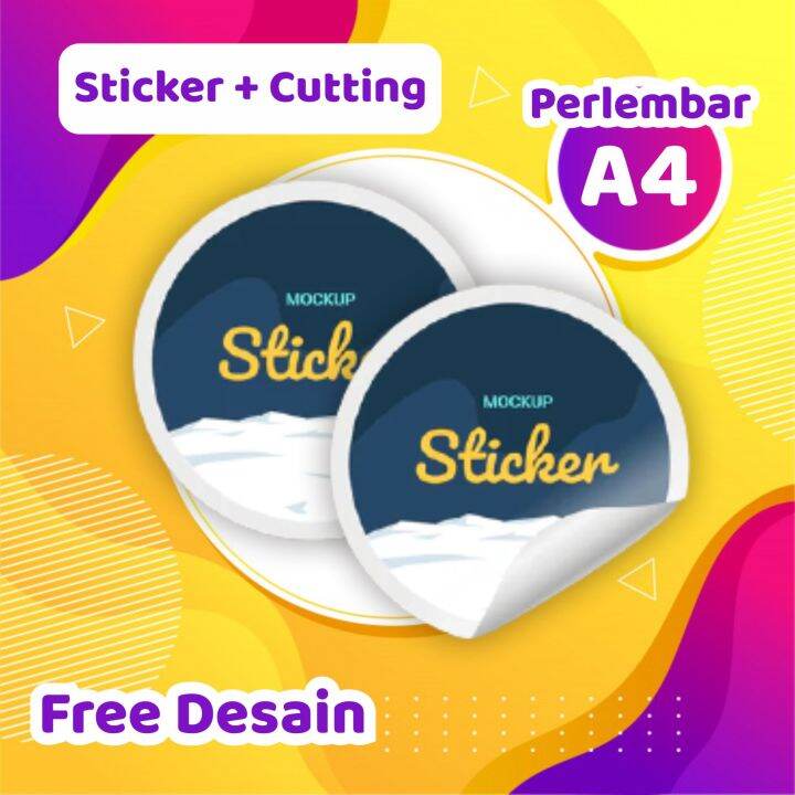 Cetak Stiker Label Produk perlembar a4 | Lazada Indonesia
