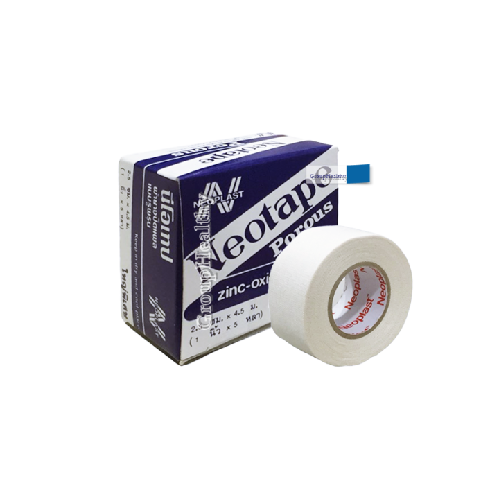 Neotape Porous นีโอเทปสีขาว เทปแต่งแผลแบบมีรูพรุน เทปพันเดือยไก่ ขนาด ...
