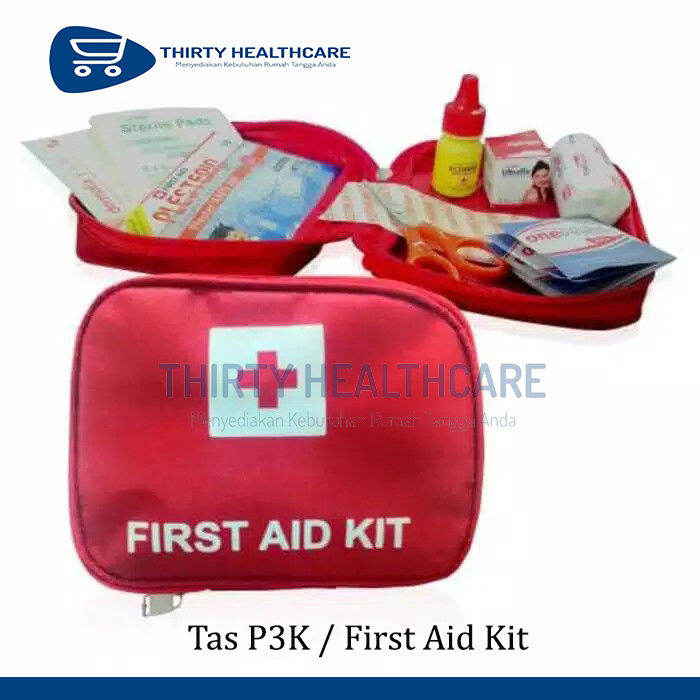 P3K Tas Merah / Kotak P3K Lengkap Dengan Isi / P3K Onemed First Aid ...