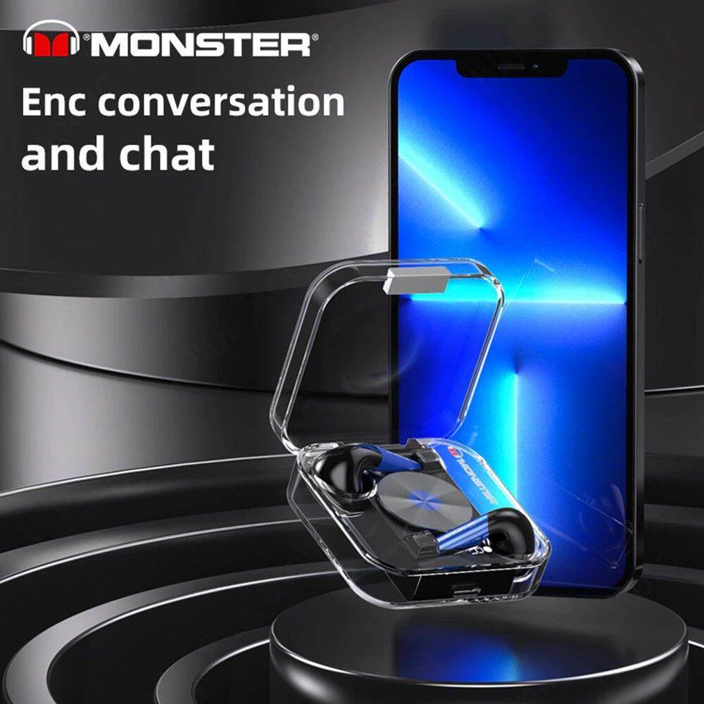Monster XKT01 หูฟังบลูทูธแบตอึด BT 5.2 TWS ENC ลดเสียงรบกวน Waterproof ...