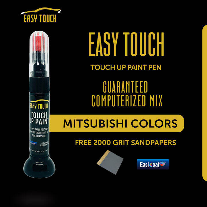 EASY TOUCH UP PAINT PEN FOR MITSUBISHI (X08 X37 P19 P57 A02 A66 P26 U17 ...