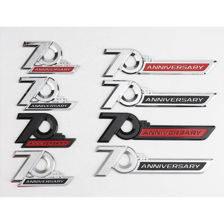 70th ANNIVERSARY emblem for TOYOTA LAND CRUISER LC200 side sticker Rear ...
