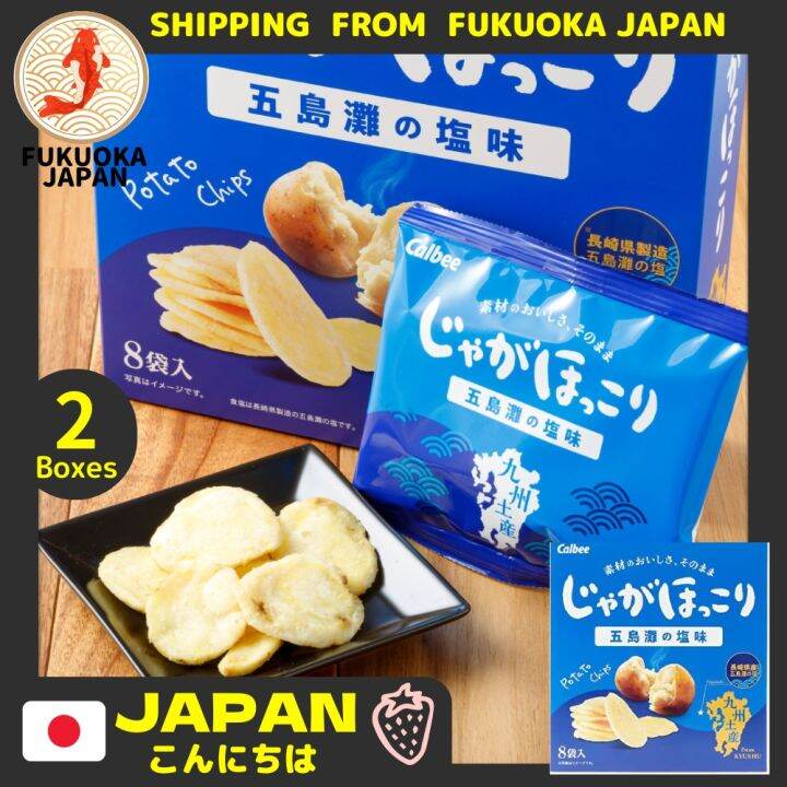 Direct from Fukuoka Hakata Japan Calbee Potato Jaga Hokkori 16 pack ( 2 ...