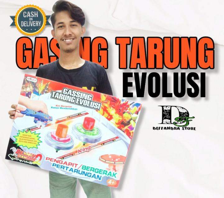 Mainan Gangsing PLUS ARENA BESAR - Gassing Tarung Evolusi Dragon Warrior 2 gasing NO 663A ...