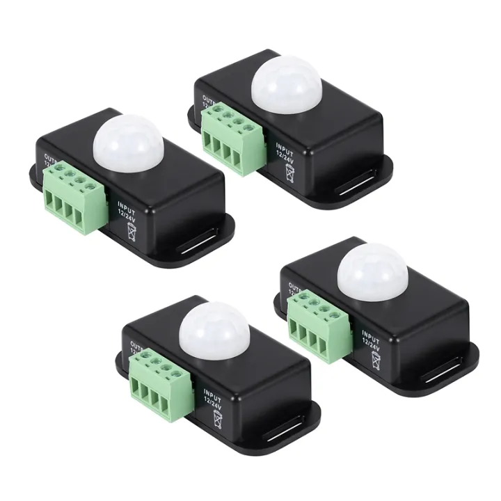 4 X Dc 12v 24v 8a Body Infrared Pir Motion Sensor Switch Led Light