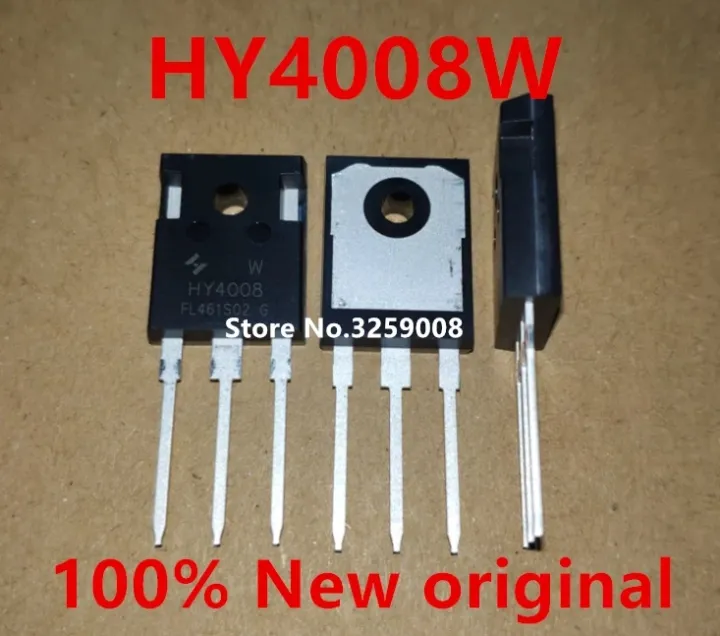 ทรานซิสเตอร์ HY4008 MOSFET HY4008W 200A80V HY4008 TO-247ของแท้,จำนวน5 ...