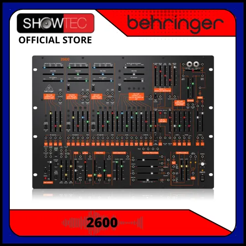 BEHRINGER 2600 - Semi-Modular Analog Synthesizer with 3 VCOs and Multi ...