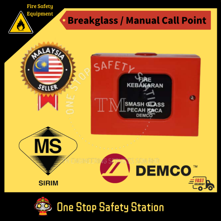 【Ship from JOHOR】DEMCO D-101 Manual Call Point / Breakglass | Lazada