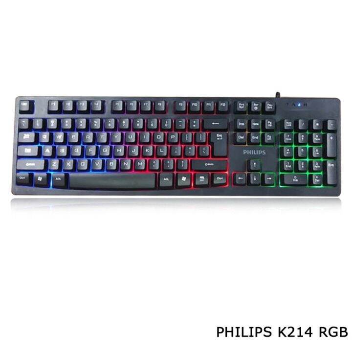 Philips K214 Silent Gaming Keyboard Colorful | Lazada PH
