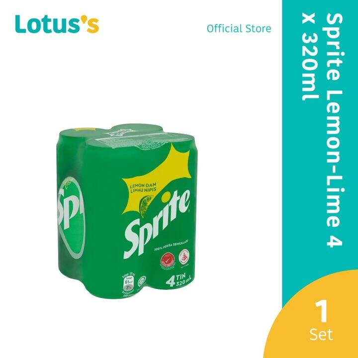 Sprite Sparkling Lemon-Lime Flavoured Drink 4 x 320ml | Lazada