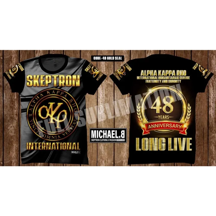 AKP Frat Shirt Full Sublimation AKP Alpha Kappa Rho Full Sublimation ...