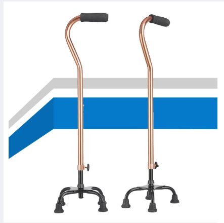 818 Heavy Duty Universal rusty Cane Support Medical Quad Walking Cane ...