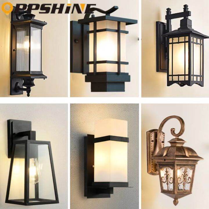 Outdoor Courtyard Wall Lamp Vintage Wall Lamp IP65 Waterproof Gate ...