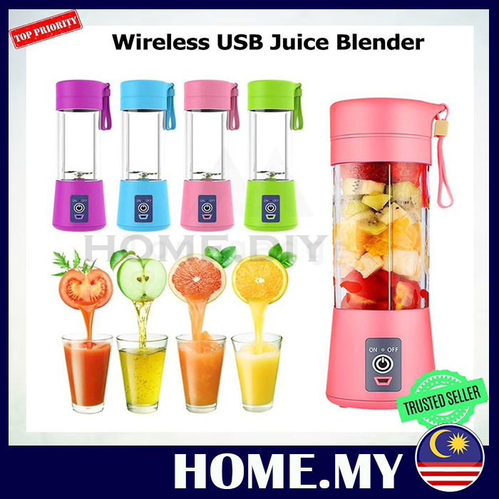 Fruit Blender USB Rechargeable Portable Juice Blender Blender Buah ...