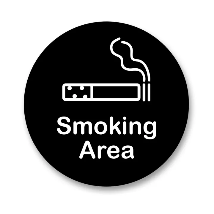 papan tanda ruang - signage smoking area - smoking area sign | Lazada ...