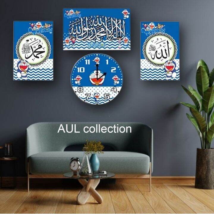jam karakter / jam lucu / 3 in 1 / jam dinding /DORAEMON/PENGGEMAR ...