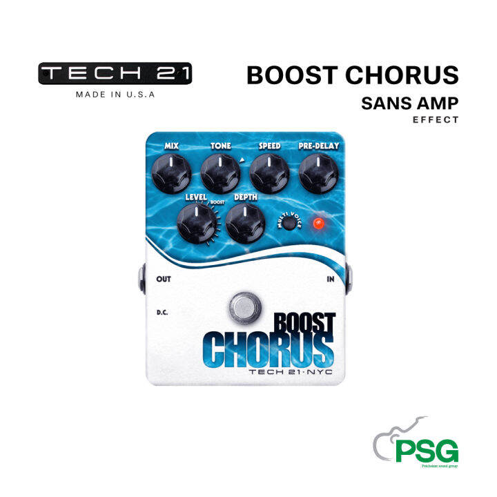 TECH 21 BOOST CHORUS SANSAMP GUITAR EFFECTS PEDAL | Lazada.co.th