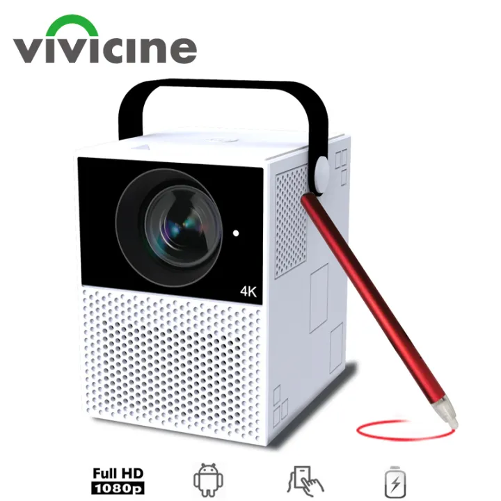 Vivicine New Y2 Portable Interactive 4K 1080 Projector, Smart WIFI Mini ...