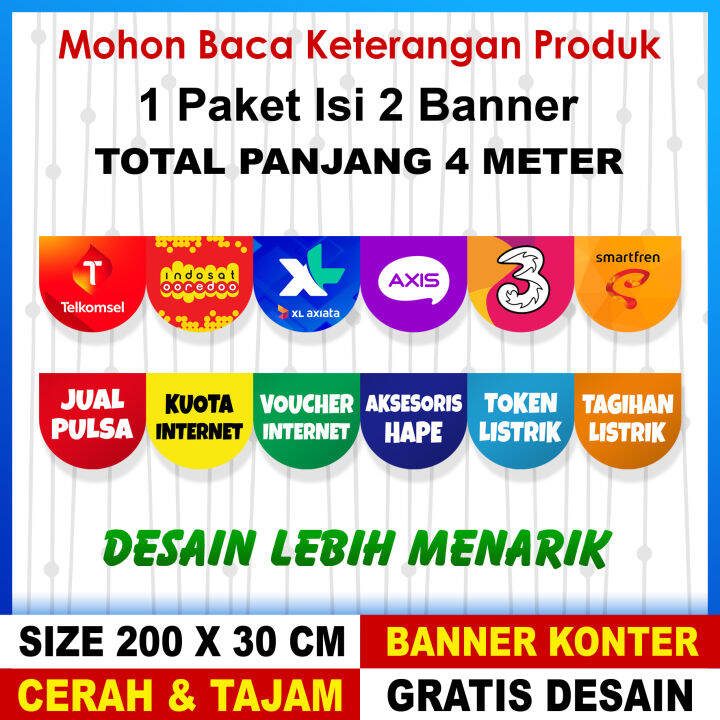 BANNER SPANDUK KONTER UNTUK BOOTH / TERAS / DEPAN TOKO TERBAIK | Lazada ...