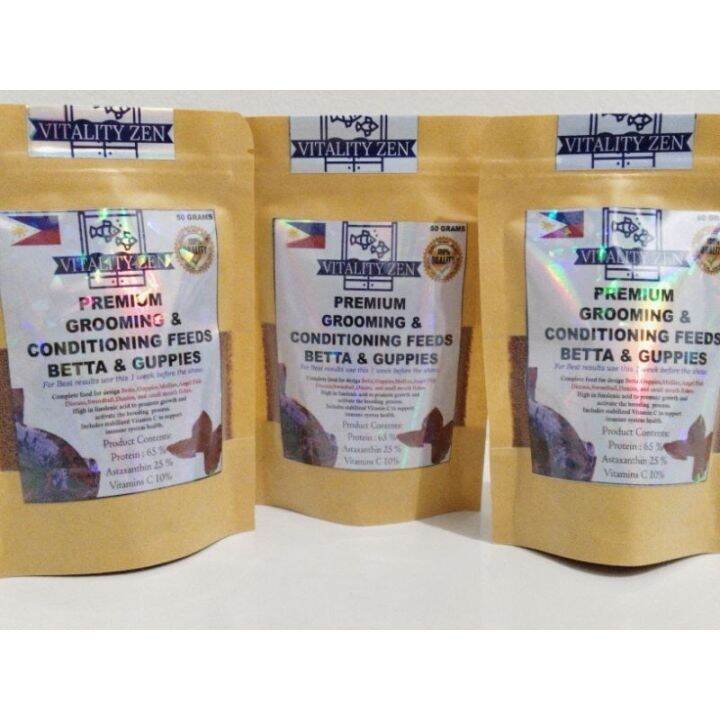 PREMIUM GROOMING CONDITIONING FEEDS BETTA GUPPIES | Lazada PH