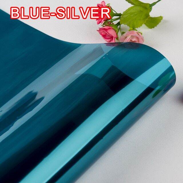 1 2 3 5m One Way Mirror Window Film Vinyl Self Adhesive Reflective
