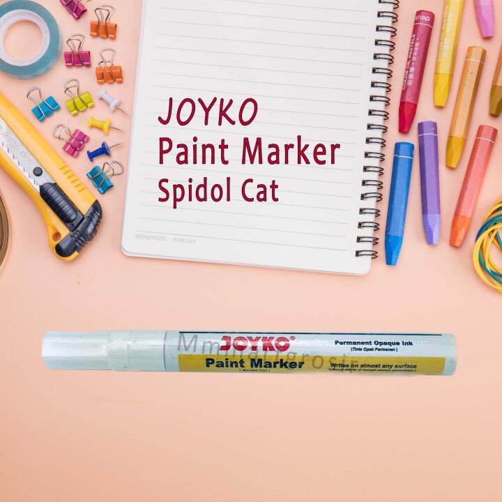 Joyko / Paint Marker / Spidol Cat / Permanen / PTM-37(white) | Lazada ...
