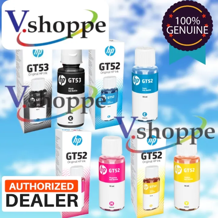 HP GT53 GT52 Black / Color : Ink Tank 310 315 319 410 415 419 450 455 ...