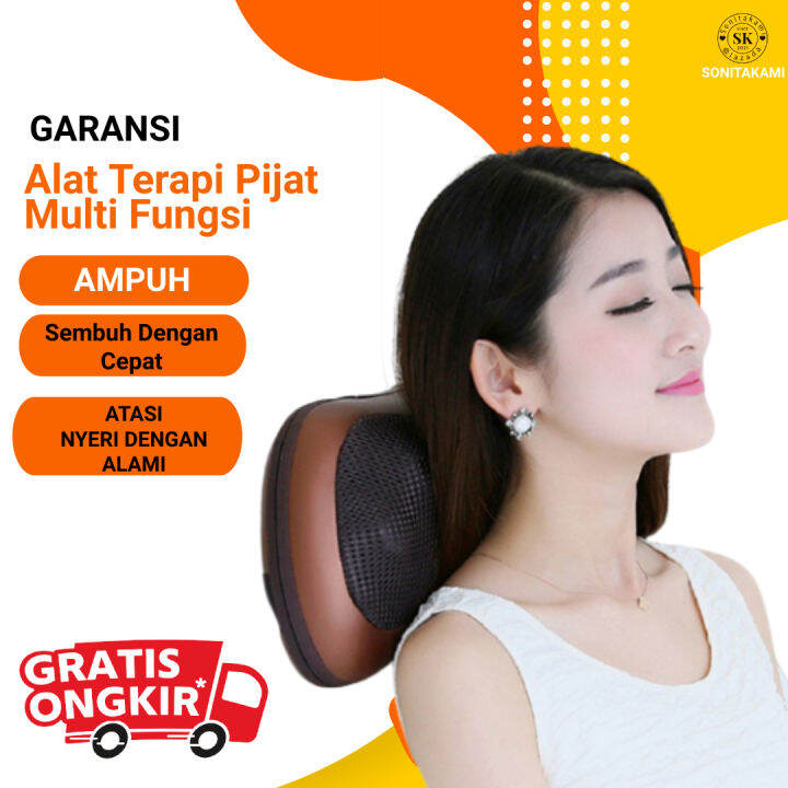 Bantal Terapi Kesehatan Leher Panas Listrik Pijat Elektrik Saraf ...
