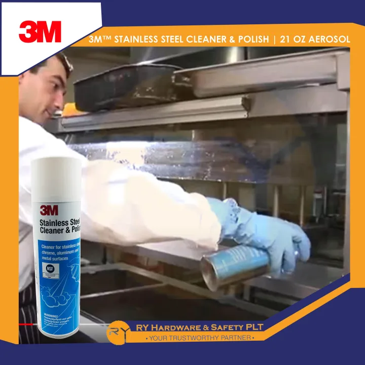 3M™ STAINLESS STEEL CLEANER & POLISH | 21 OZ AEROSOL | PENYEMBUR ,PEMBERSIH DAN PENGILAT ...