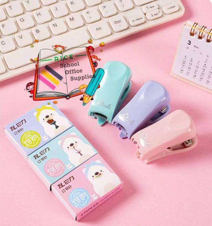 Toys Korean Cute Bear Style Mini Stapler School Office Supplies | Lazada PH