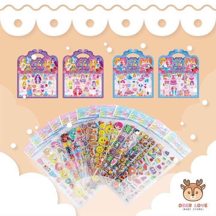 Cartoon Sticker Cute Animal Car Princess Fruit Waterproof Sticker Kids ...