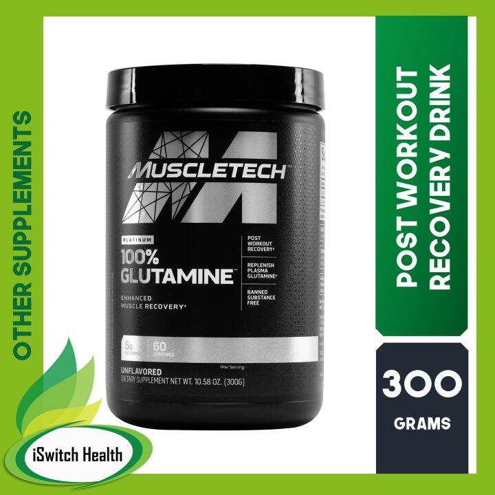 MuscleTech Platinum 100% Glutamine - 300g | Lazada PH