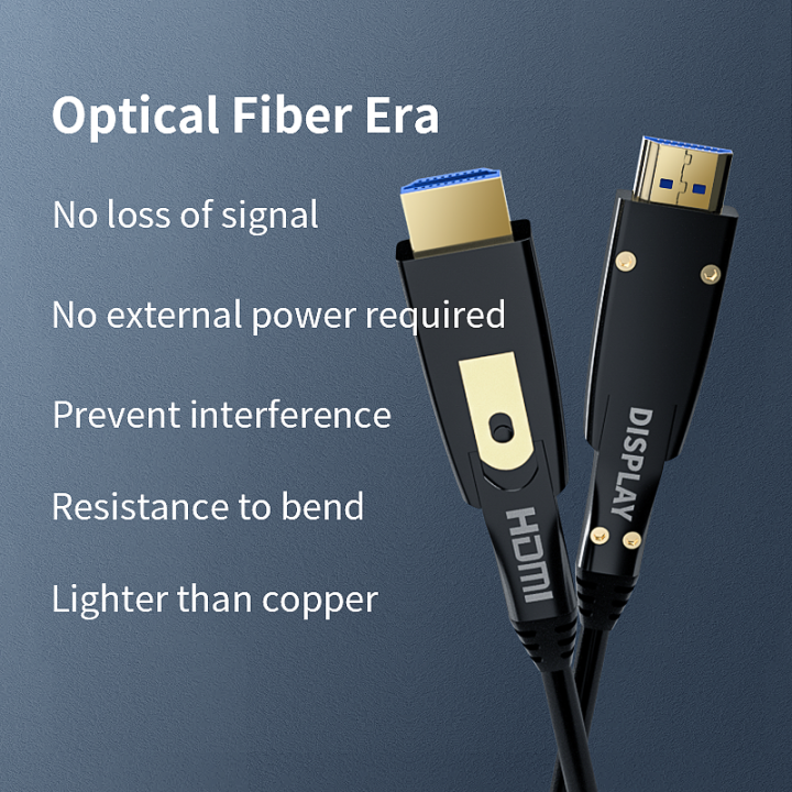 HDMI To HDMI Optical Converter Fiber HDMI-Compatible 2.0 Cable ...