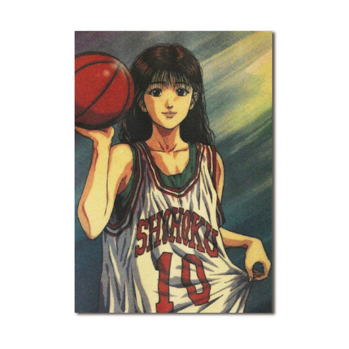 A0230】Slam Dunk Haruko Akagi Kraft กระดาษโปสเตอร์ Retro ตกแต่งห้องหอพัก ...