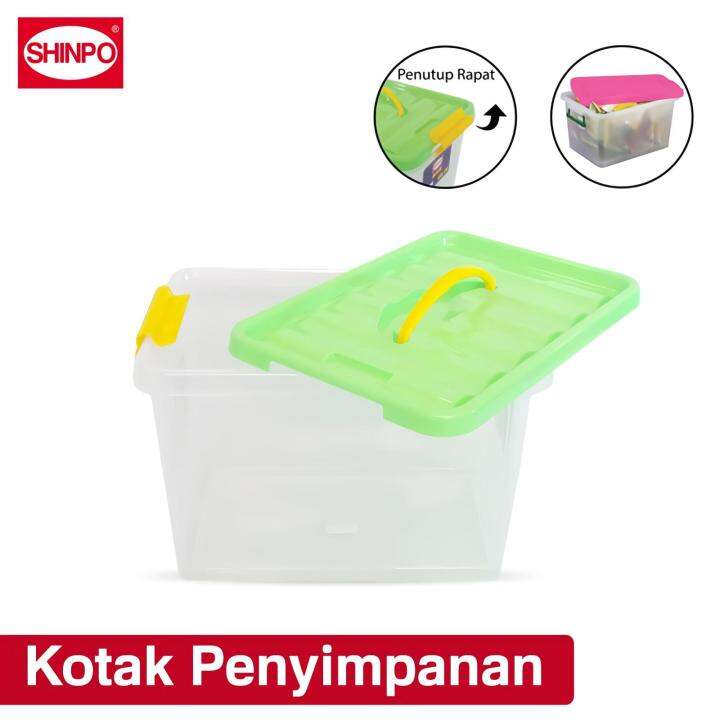 SHINPO Kotak Penyimpanan Kontainer Plastik 16 Liter Ace Container Box ...
