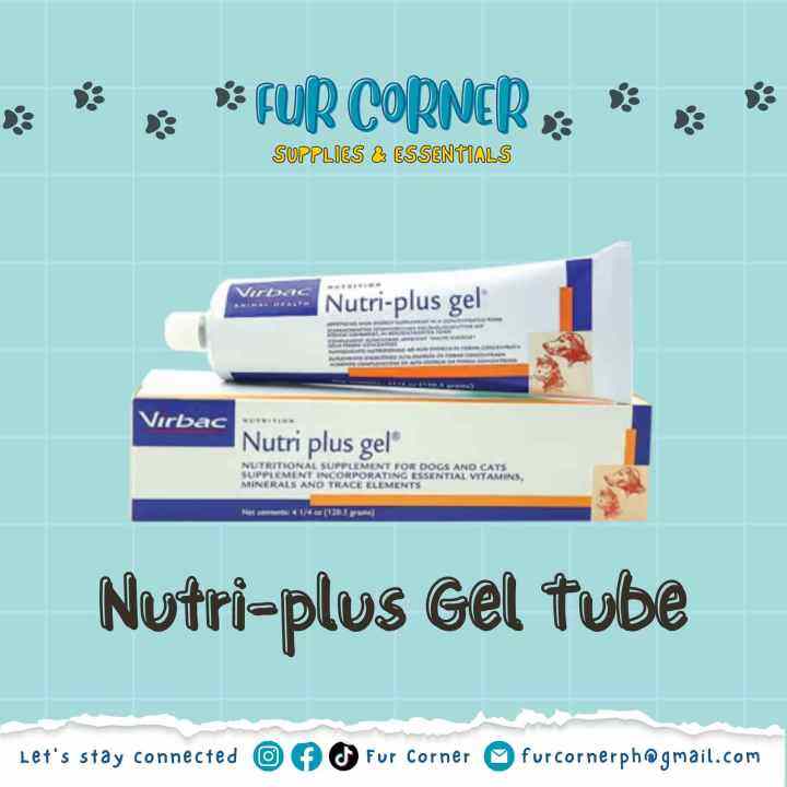VIRBAC Nutri-plus Nutriplus Gel - 120.5g Pet Dogs and Cats ...