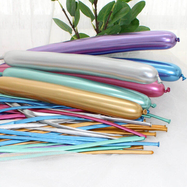 10pcs Multicolour Balloon Set Kid Gift Ideas Decoration Long Glossy ...